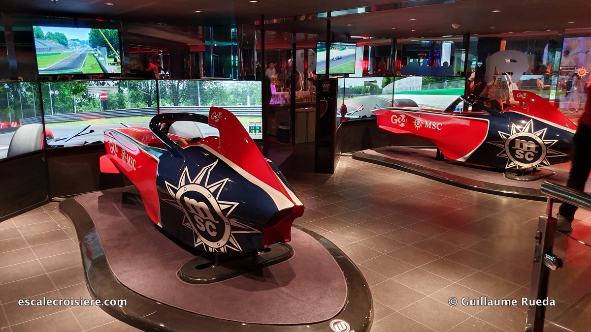 MSC Grandiosa -Simulateur de F1 | Escale croisière