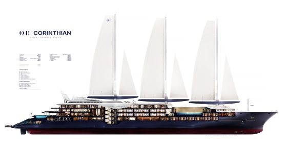 Orient Express Corinthian : Le plus grand voilier de croisière du monde ...