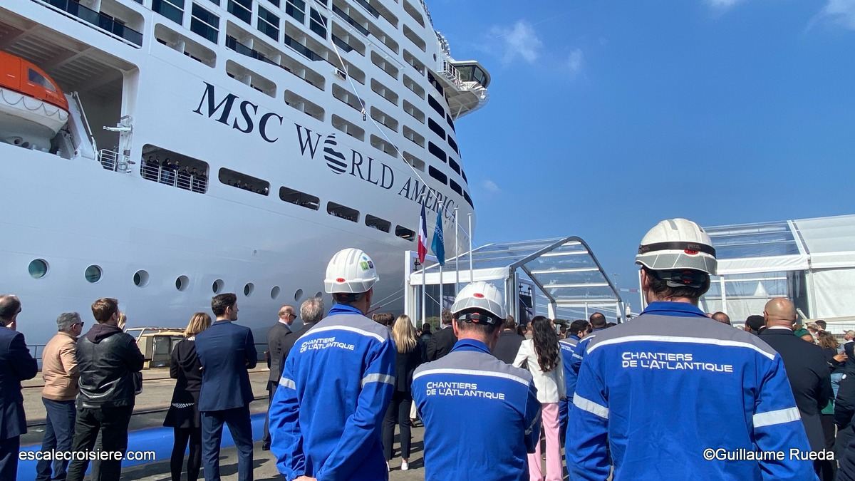 Triple cérémonie World Class MSC Croisières à Saint-Nazaire | Escale ...