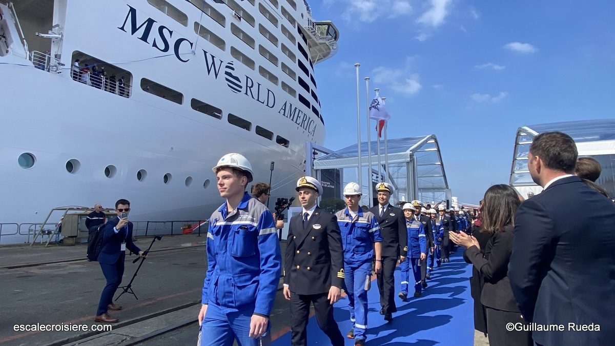 Triple cérémonie World Class MSC Croisières à Saint-Nazaire | Escale ...